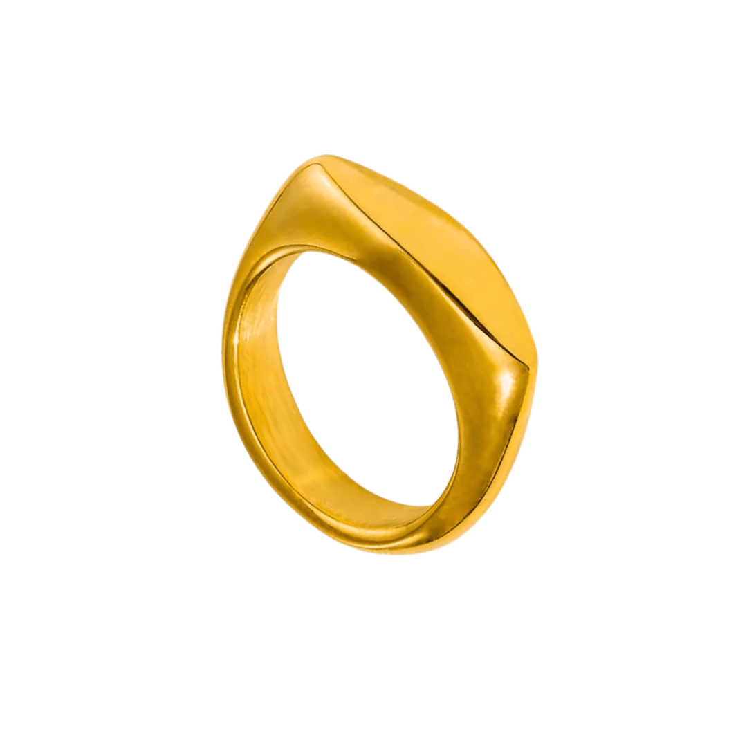 Noura 18K Gold Plated Flat Ring - Chloe Conor
